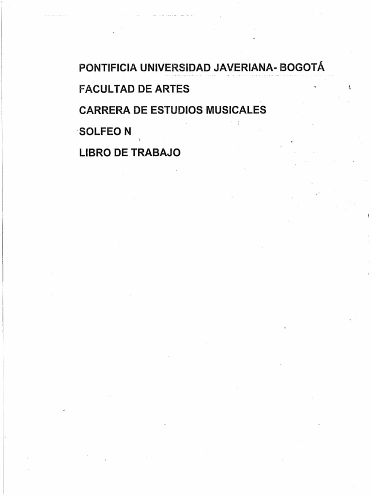 Libro Solfeo N | PDF