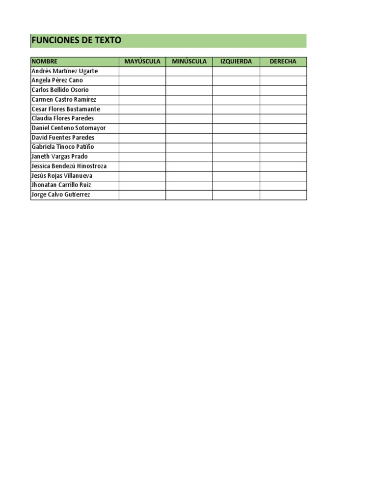 ARCHIVO DE CLASE - Funciones Texto - para Alumnos | PDF
