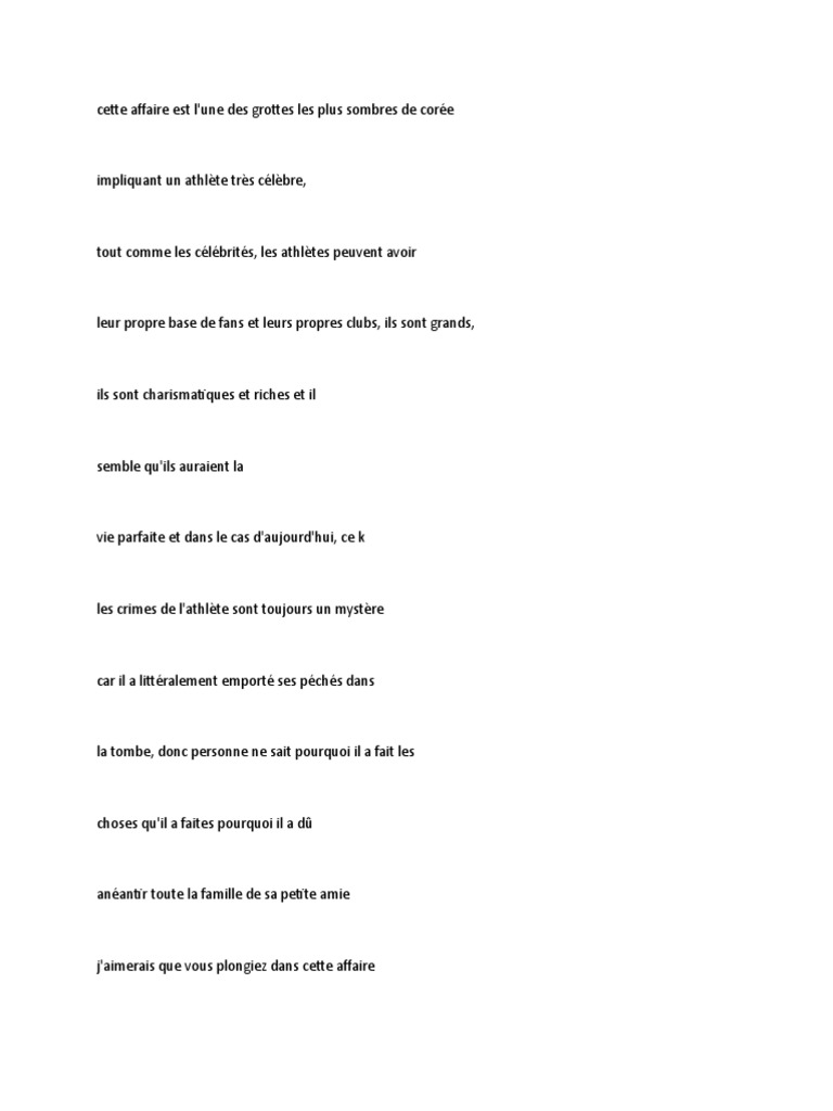 Script Entier en Francais | PDF