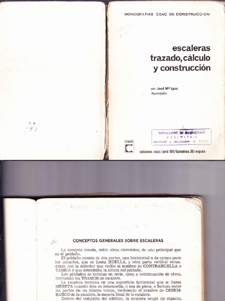 Escaleras - Trazado, Cálculo y Construcción | PDF | Ingeniería de Edificación | Elementos ...