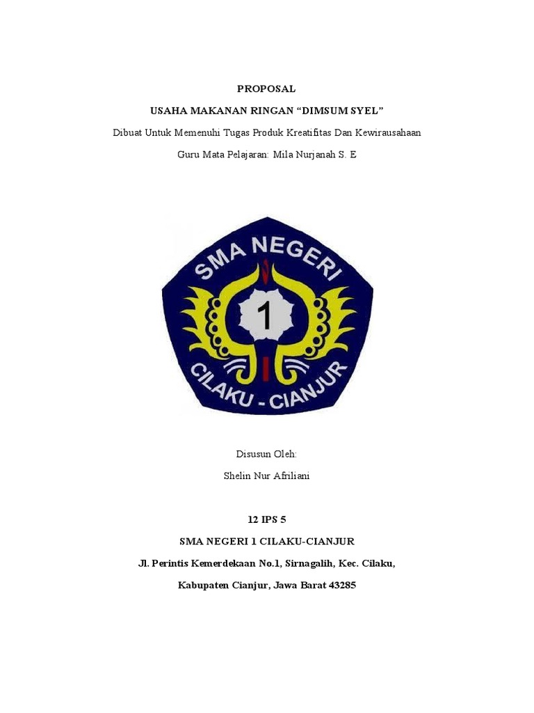 Proposal Dimsum | PDF