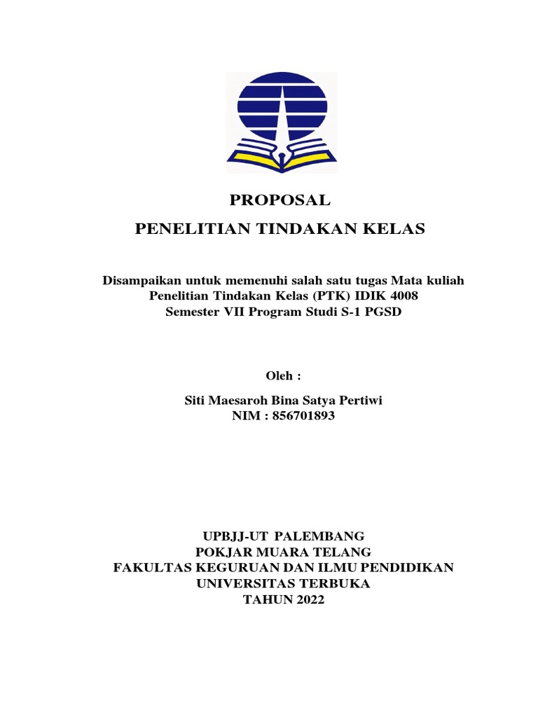 PROPOSAL PTK SD N 13 Muara Telang | PDF