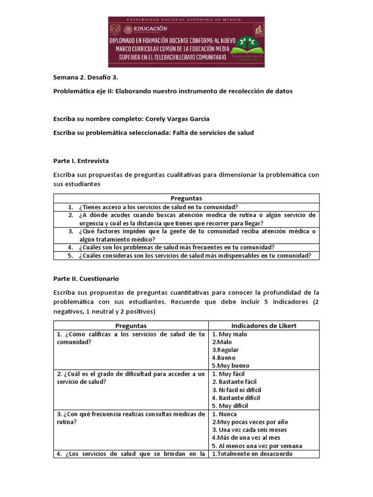 Desafío 3 Problemática Eje II | PDF