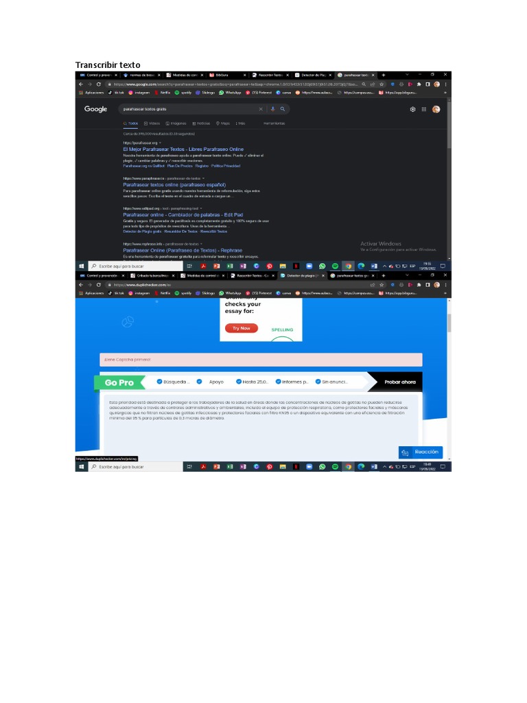 Transcribir Texto | PDF