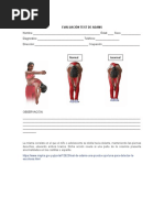Test de Adams | PDF | Escoliosis | Especialidades Medicas