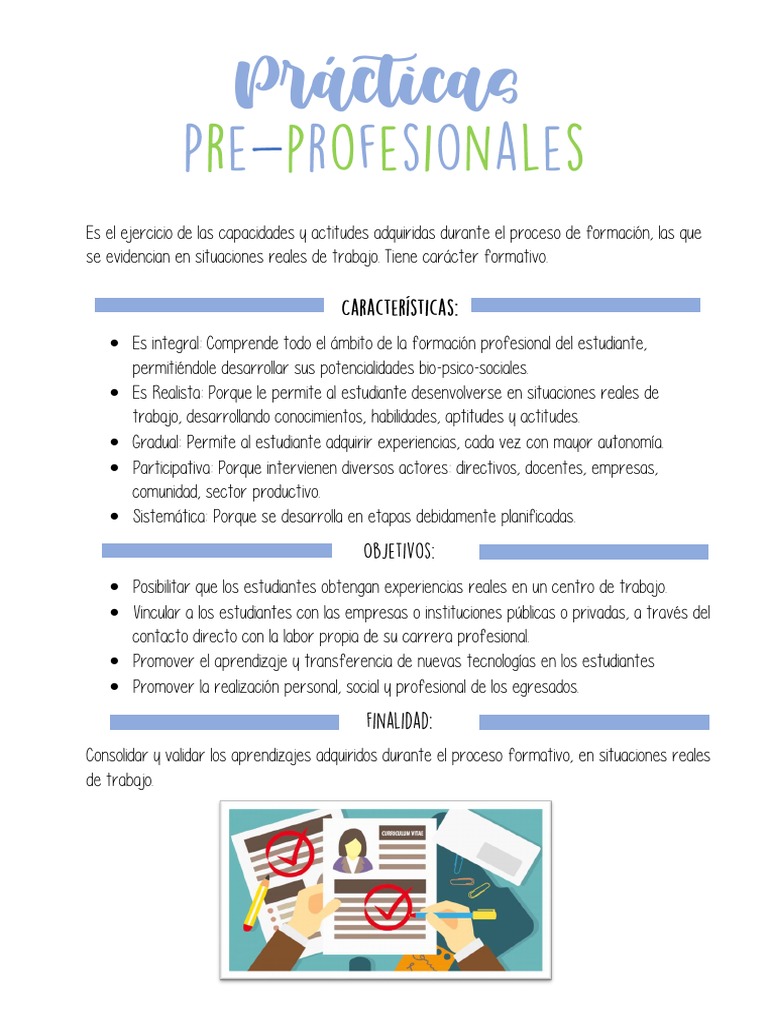 Practicas Pre Profesionales Pdf