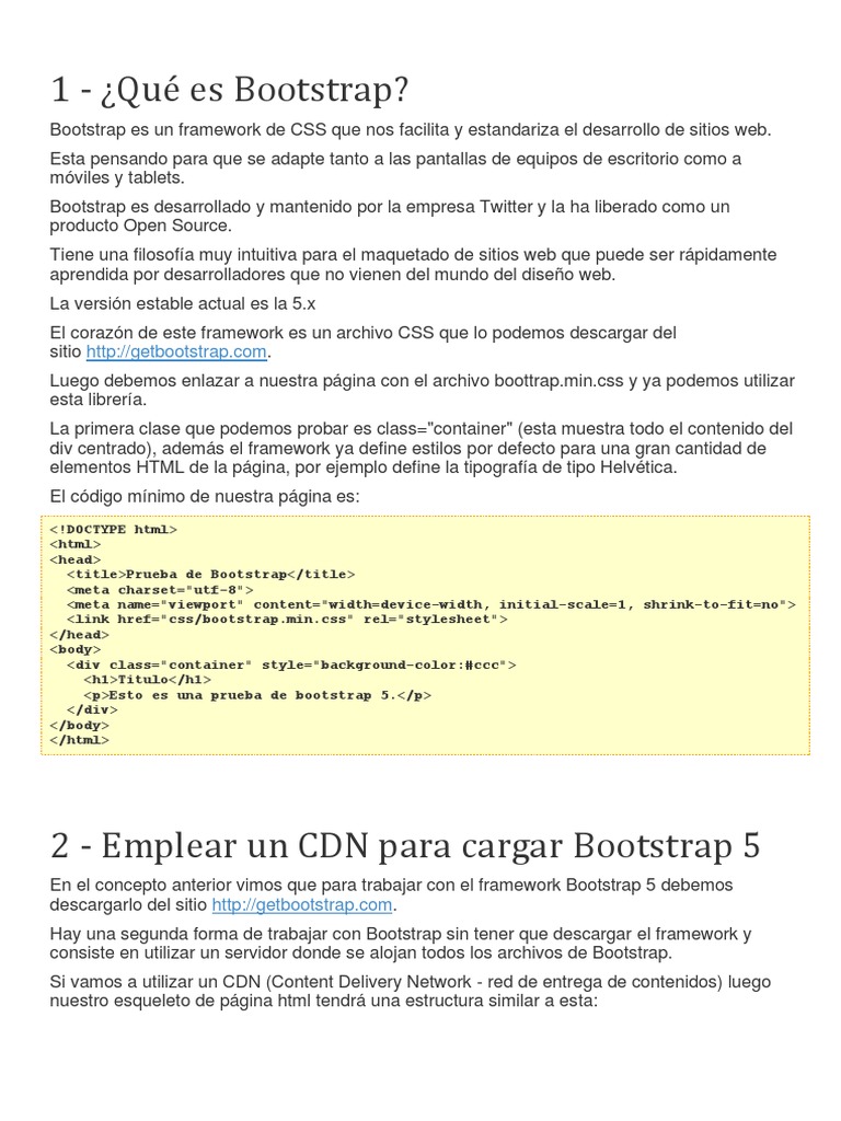 Bootstrap | PDF