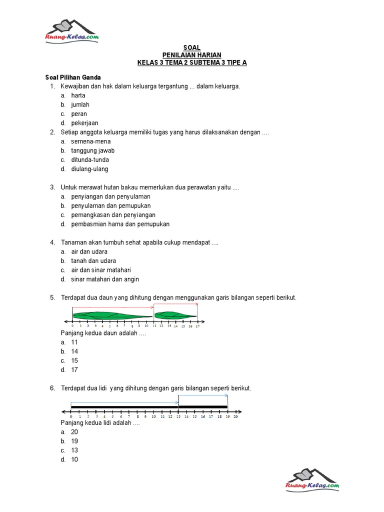 PH Kelas 3 SD Tema 2 Sub Tema 3 Tipe A - B Tahun 2021-2022 | PDF