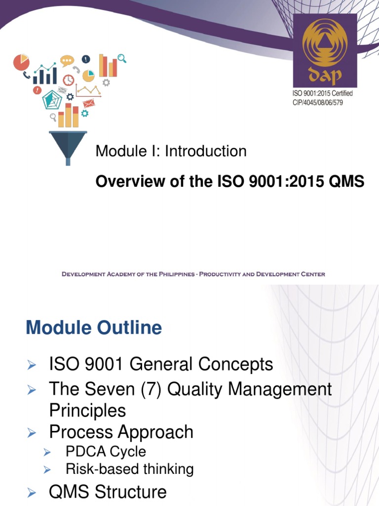 Module 1 Overview of ISO 9001 | PDF | Iso 9000 | Quality Management System