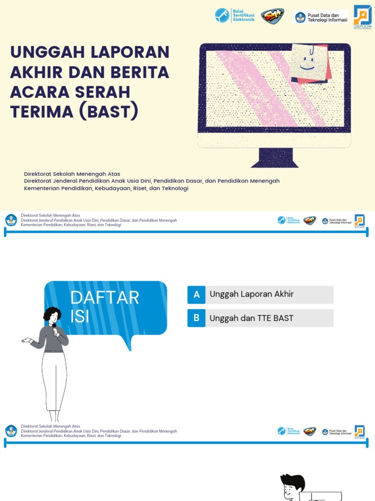 Panduan Unggah Laporan dan BAST | PDF