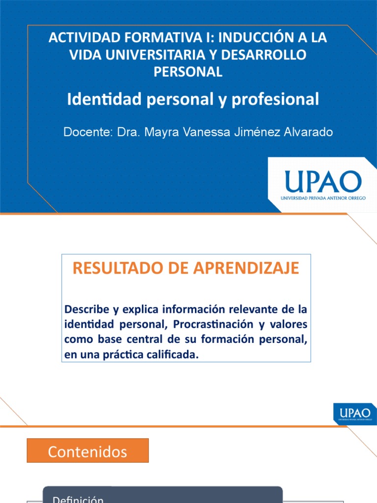 SESIÓN 2 Identidad Personal y Profesional | PDF | Modificación de ...