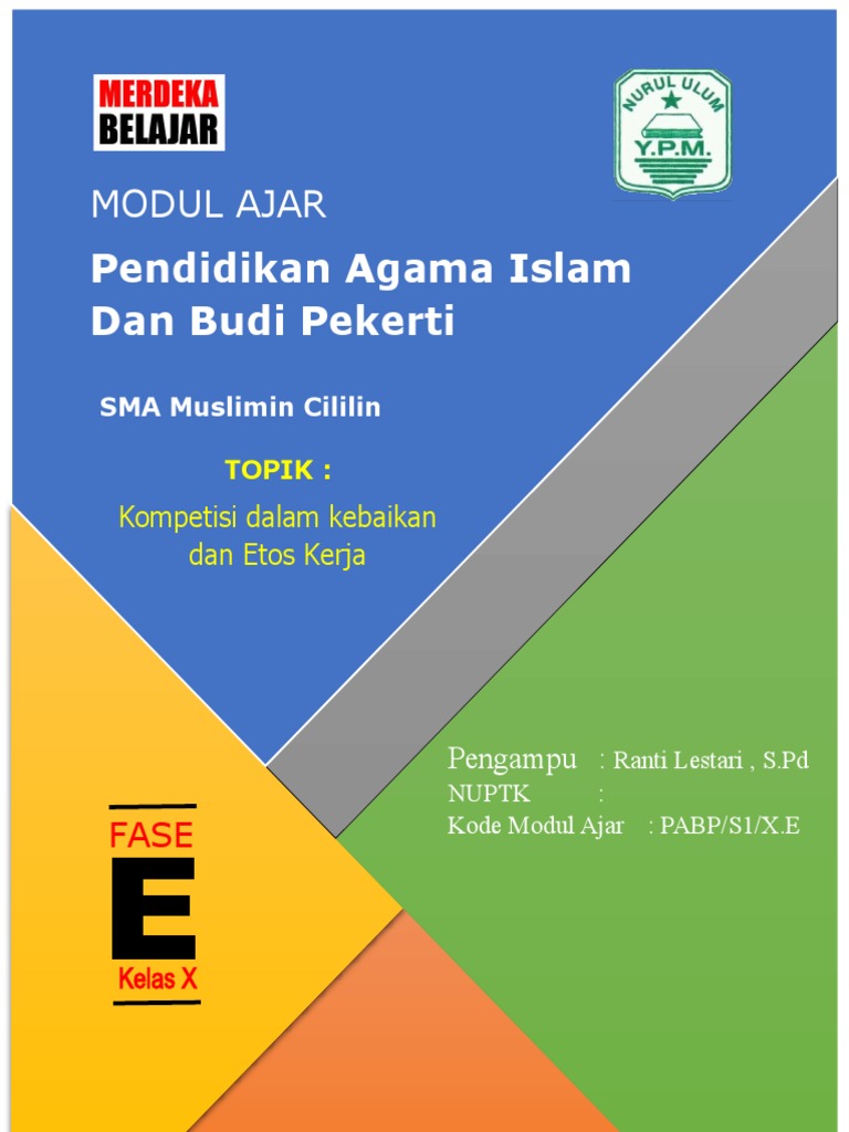 Template Modul Ajar - Ranti Lestari | PDF