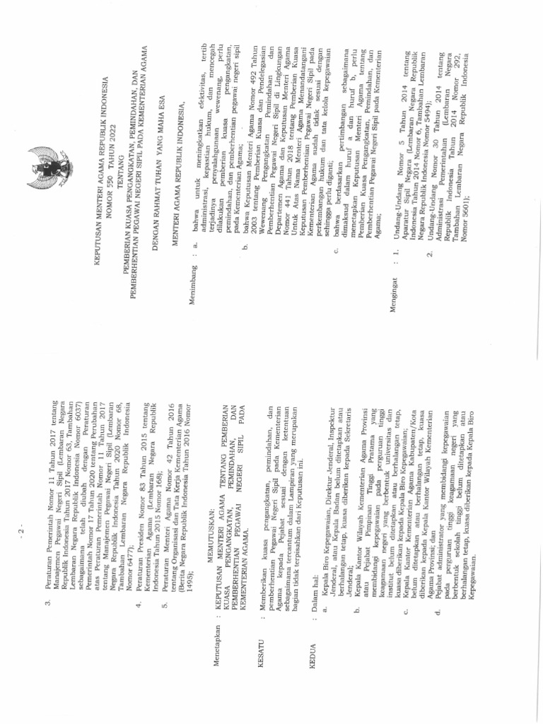 KMA 550 Tahun 20221 | PDF