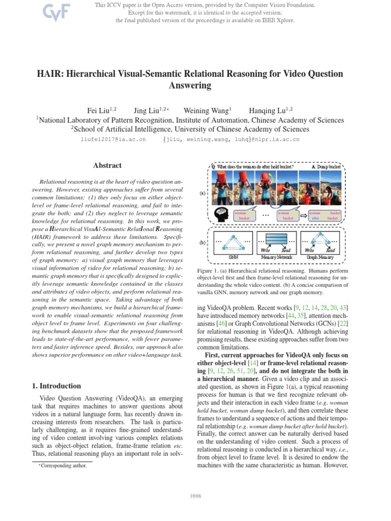 Liu HAIR Hierarchical Visual-Semantic Relational Reasoning For Video Question Answering ICCV ...