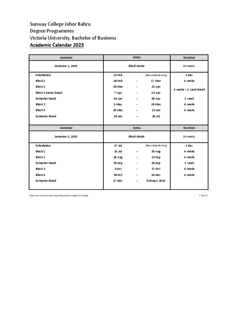 2023 DEGREE Academic Calendar | PDF | Academic Term | Accountability