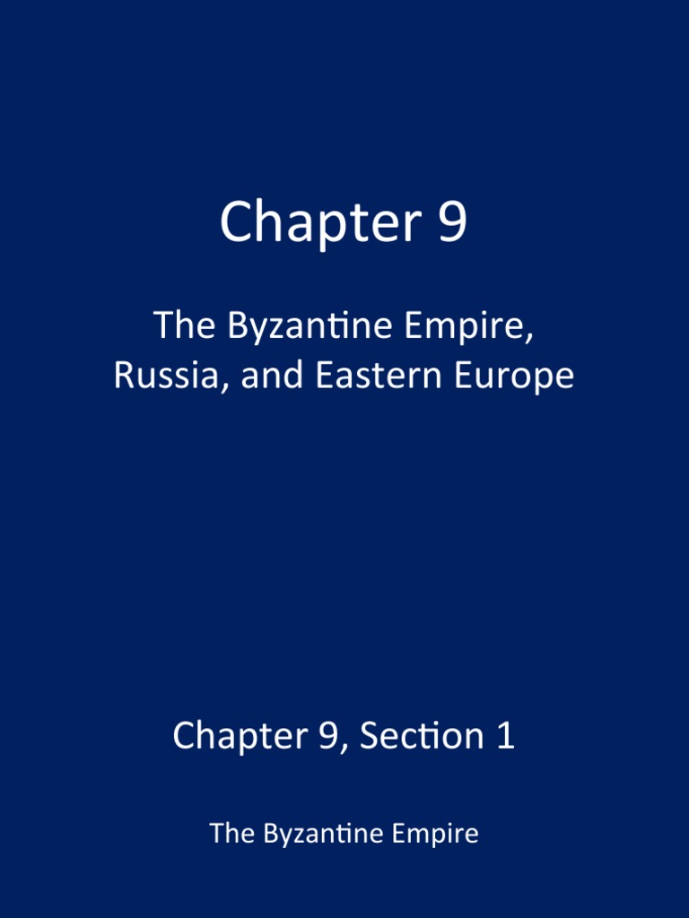 Chap 9 Byzantine Empire Russia | PDF | Byzantine Empire | Greeks