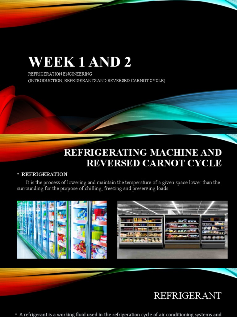 Lecture 1 (Refrigeration Engineering) | PDF | Refrigeration | Heat Pump