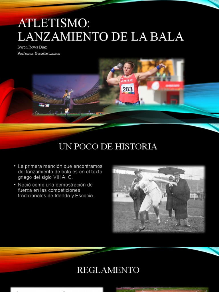 Presentacion Lanzamiento de Bala | PDF