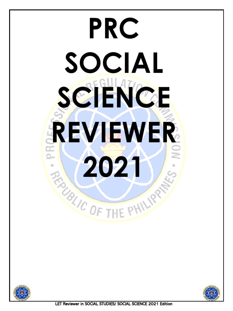 PRC Social Science Reviewer 2021 New | PDF