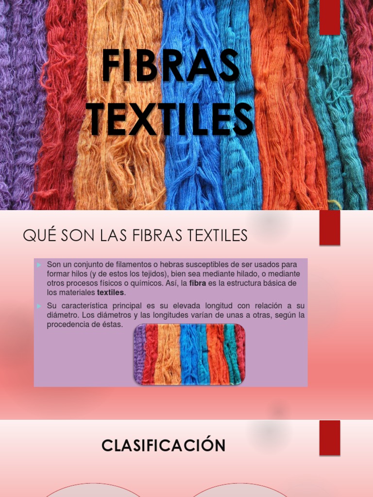 Clasificación de Fibras Textiles | PDF