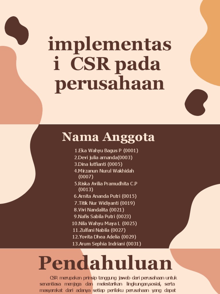 Contoh Implementasi Csr Pdf