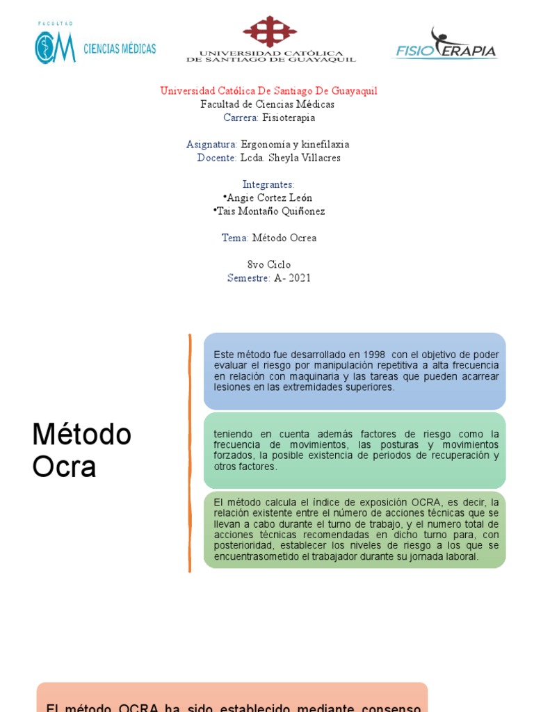 Test de Ocra | PDF | Ciencias de la Salud