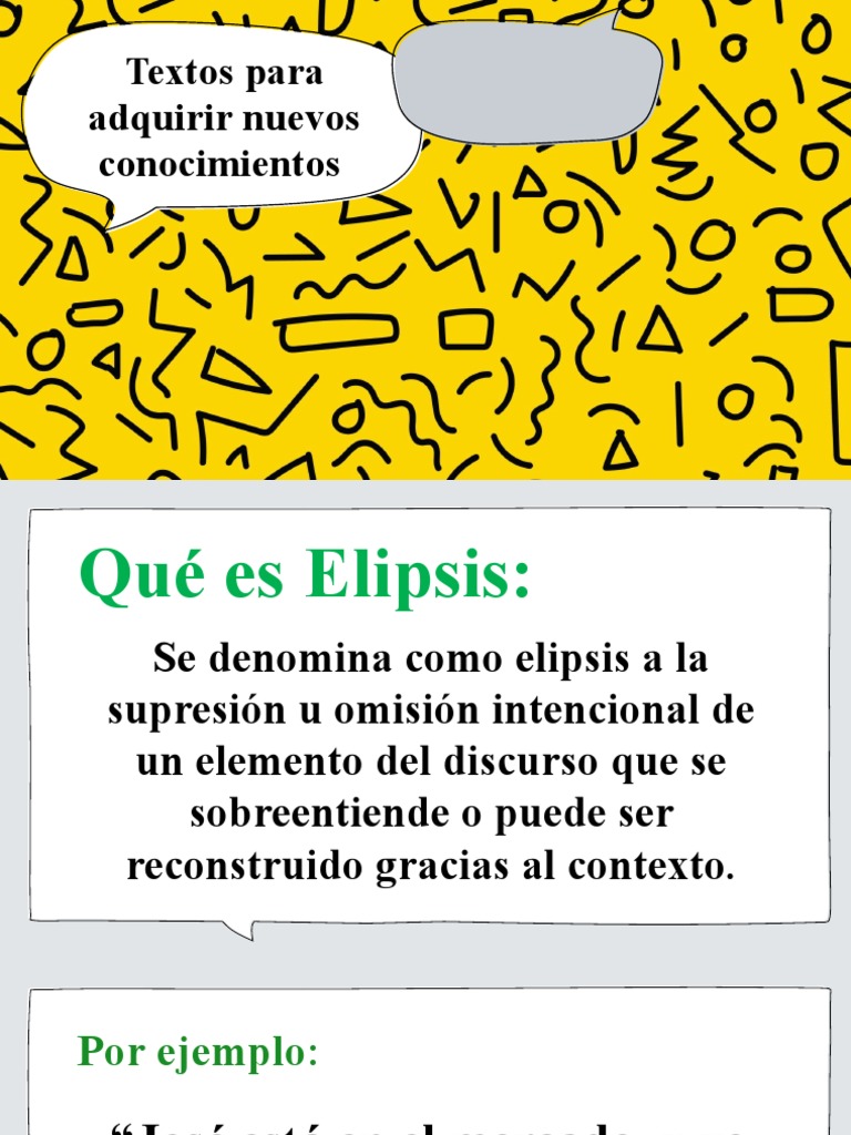 Definición y Ejemplos de Elipsis | PDF | Género gramatical | Pronombre
