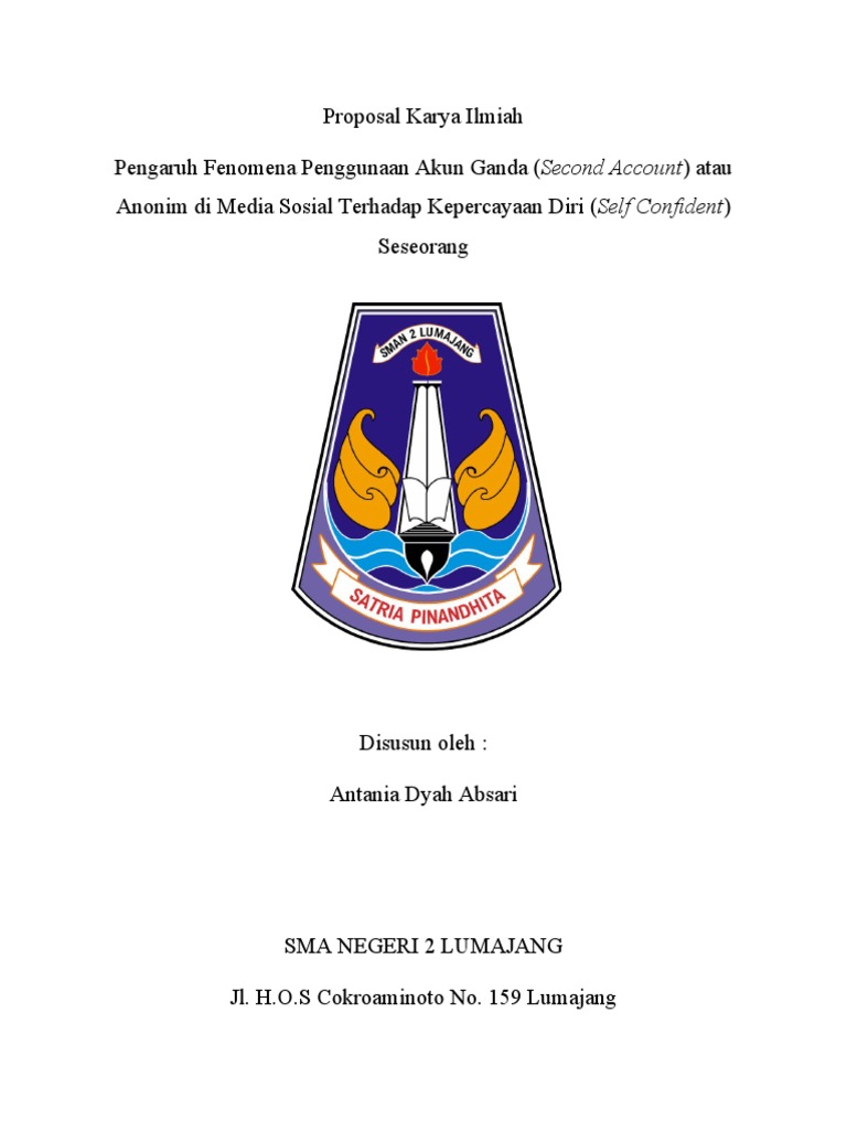 Antania Dyah Absari X IPS 3 Proposal Penelitian | PDF