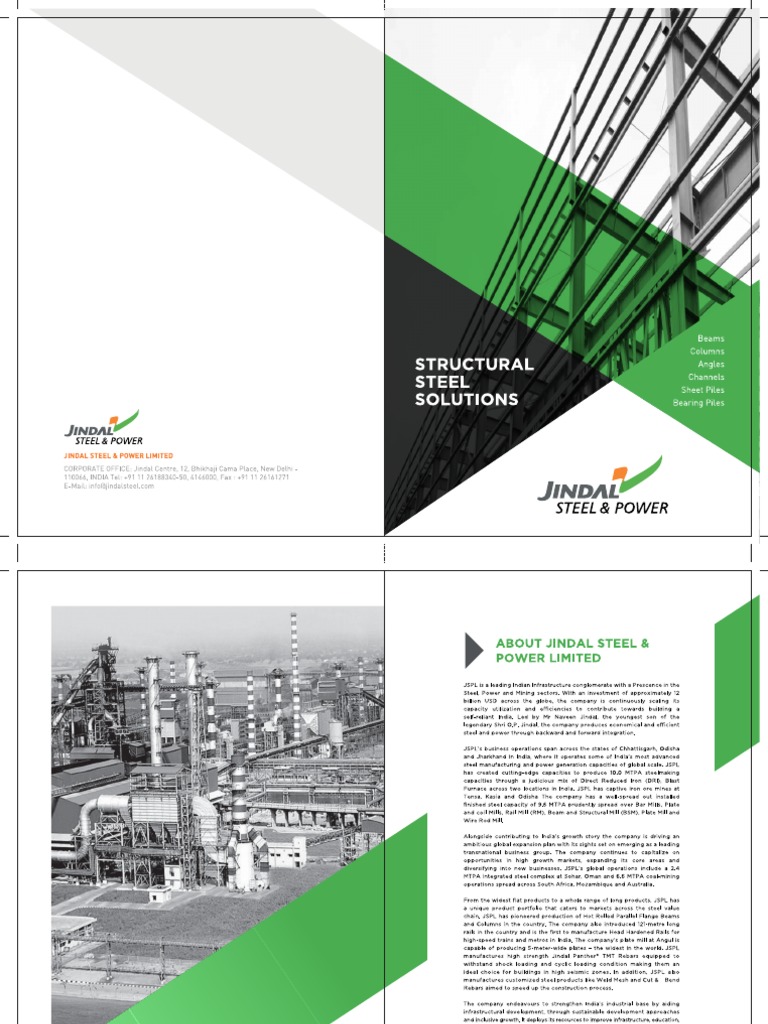 Jindal Steel Structural Brochure | PDF