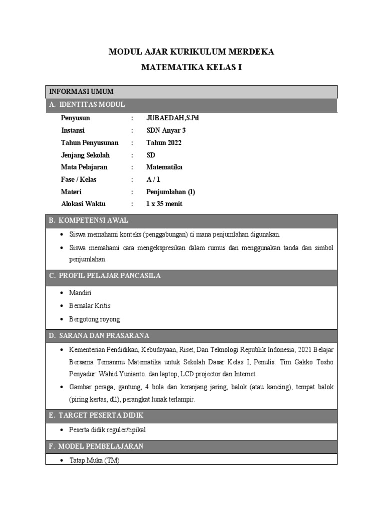 Modul Ajar Akre | PDF