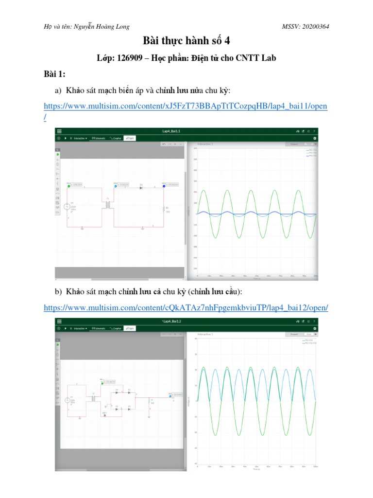 Nguyen Hoang Long 20200364 Lap 4 | PDF