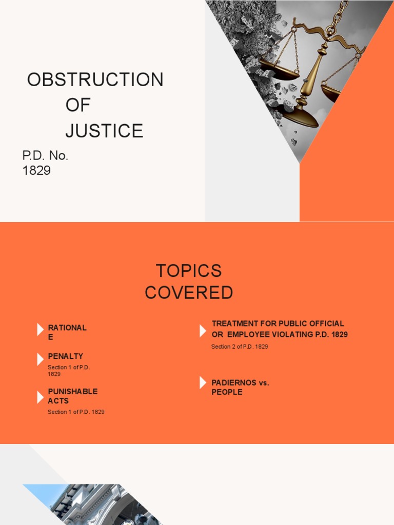 Obstruction of Justice | PDF | Crime & Violence | Crimes