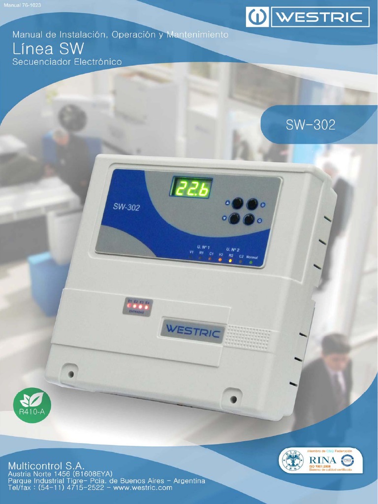 76-1023-05 - SW-302-Secuenciador | PDF | Termostato | Diodo emisor de luz