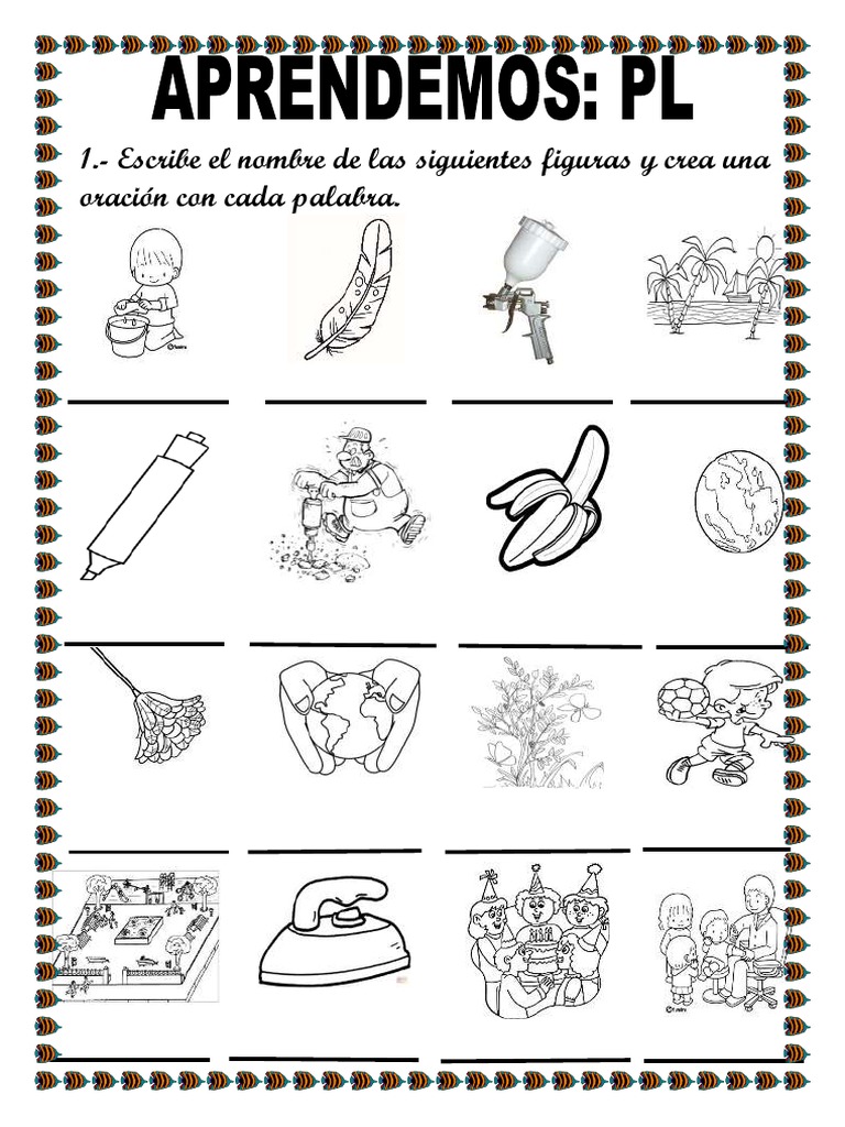 Actividades con la letra "pl" | PDF | Estudios de idiomas extranjeros