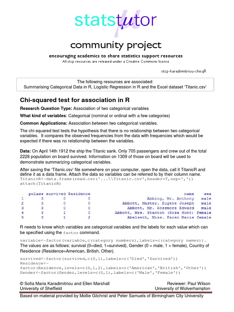 93 Chisquare Pdf Statistical Hypothesis Testing Chi Squared Test