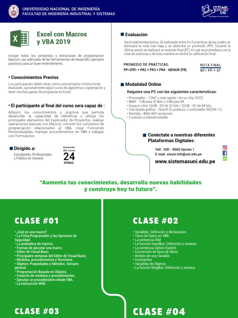 Curso Online de Excel con Macros y VBA | PDF | Macro (informática) | Microsoft Excel