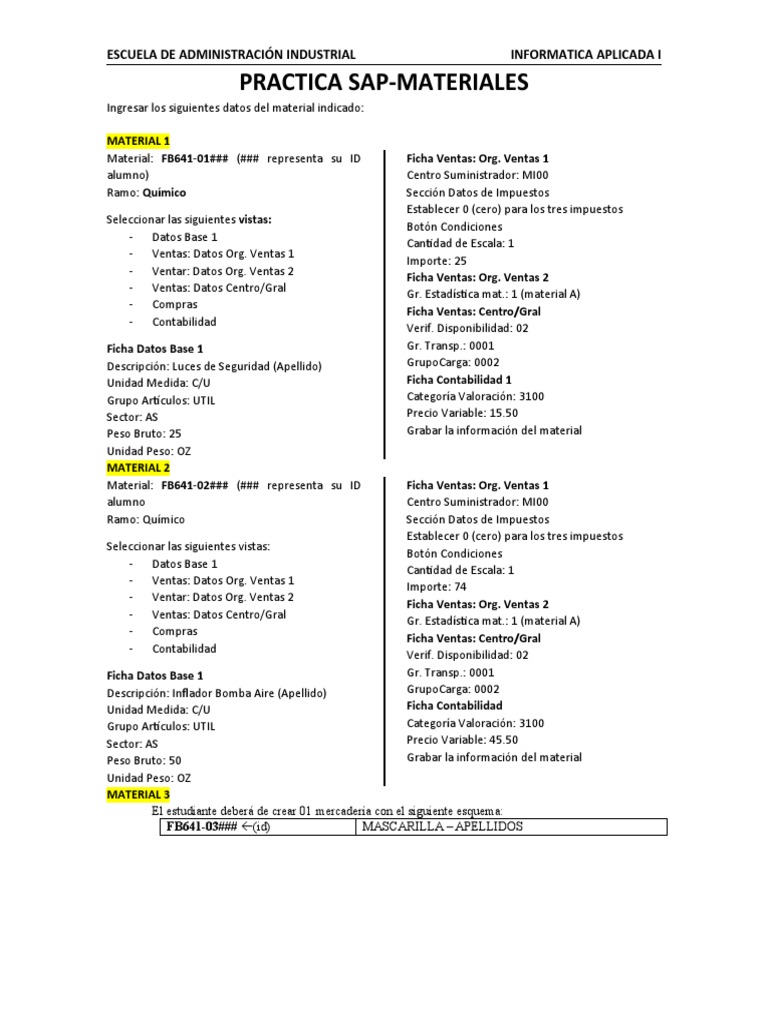 Informática Aplicada I - SAP | PDF | Economias