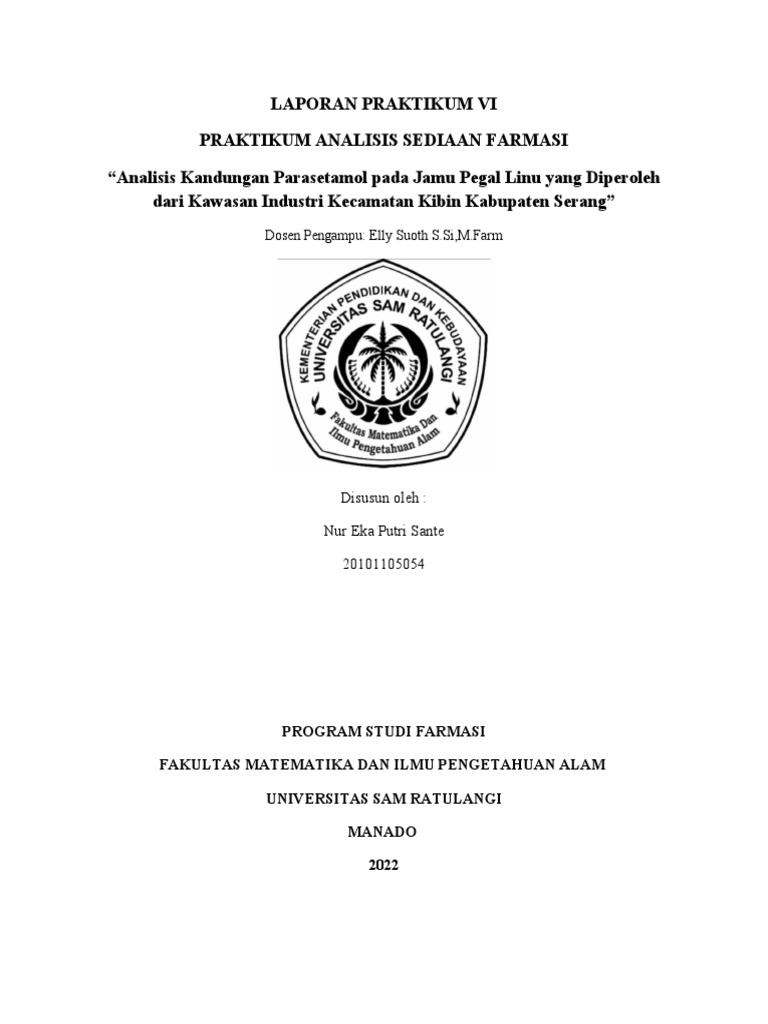 Laprak VI - Nur Eka Putri Sante - 054 | PDF