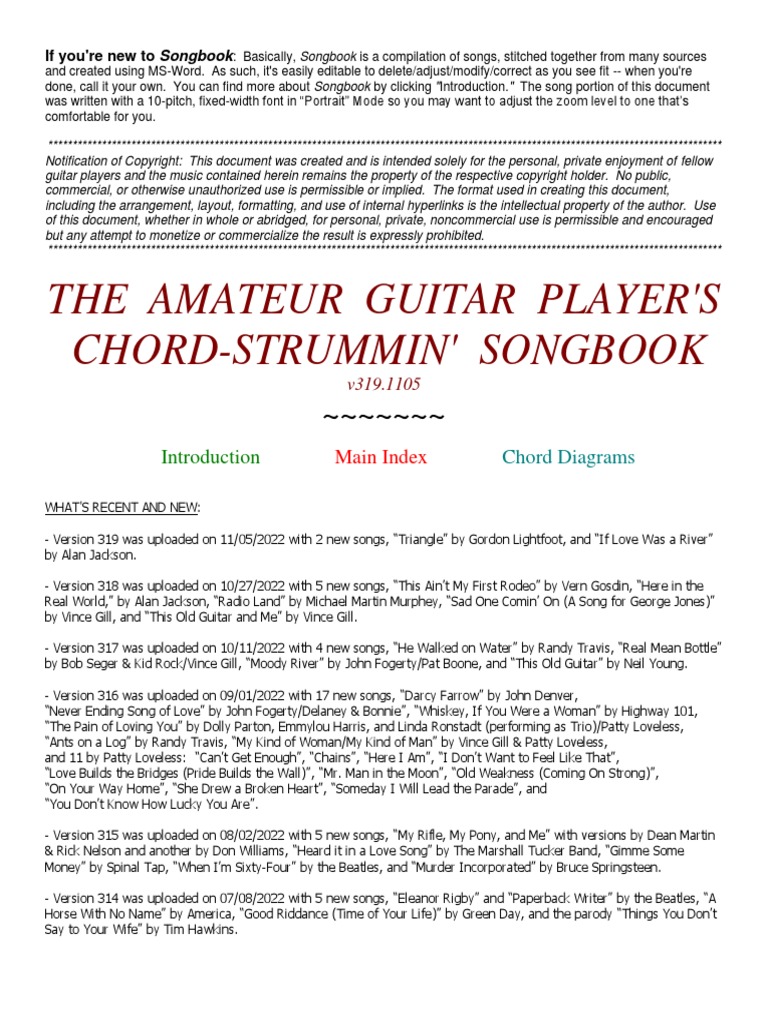 Songbook 319 Lite (Col) 1105 | PDF | Bob Dylan | Rock Music