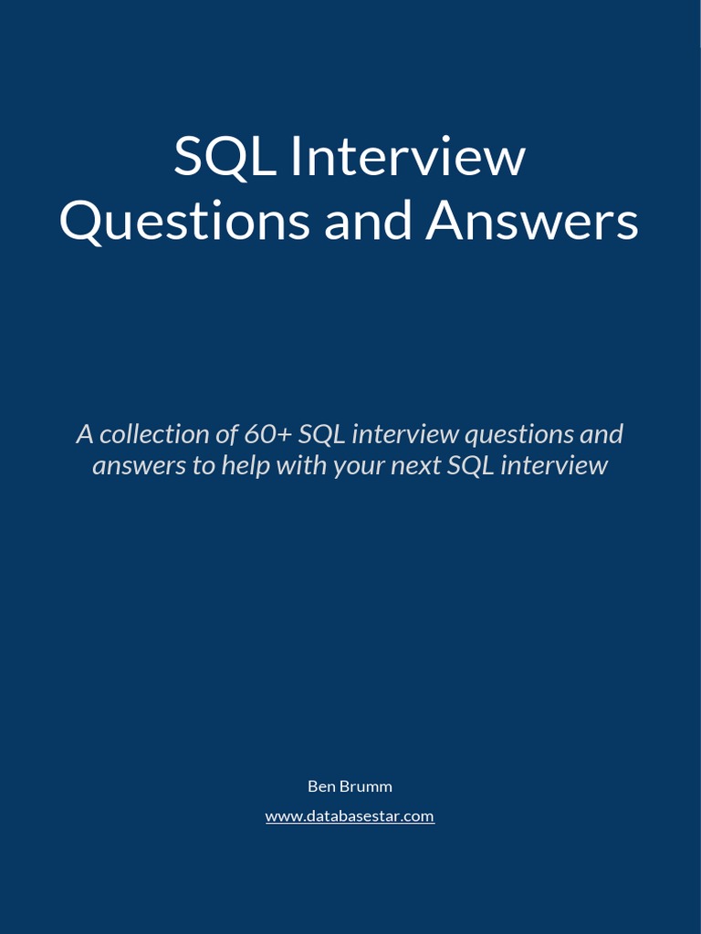 Sq l Interview | PDF | Relational Database | Sql