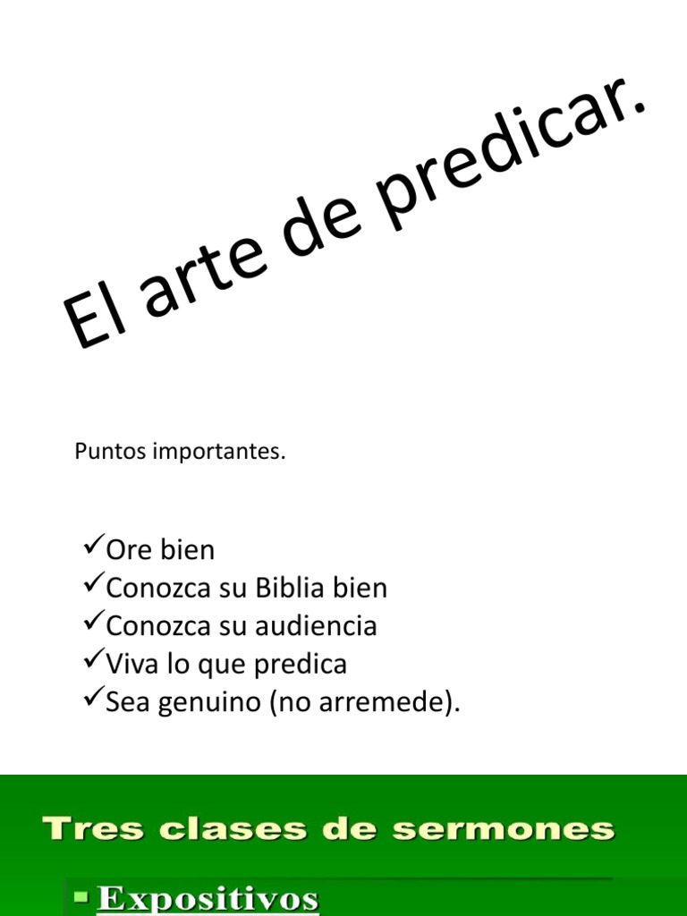 Partes Del Sermón. | PDF