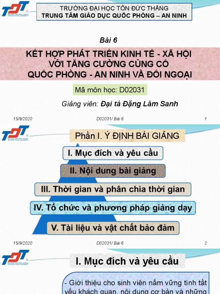 BAI 6. Kết hợp phát triển KT-XH với tăng cường củng cố QP-AN | PDF