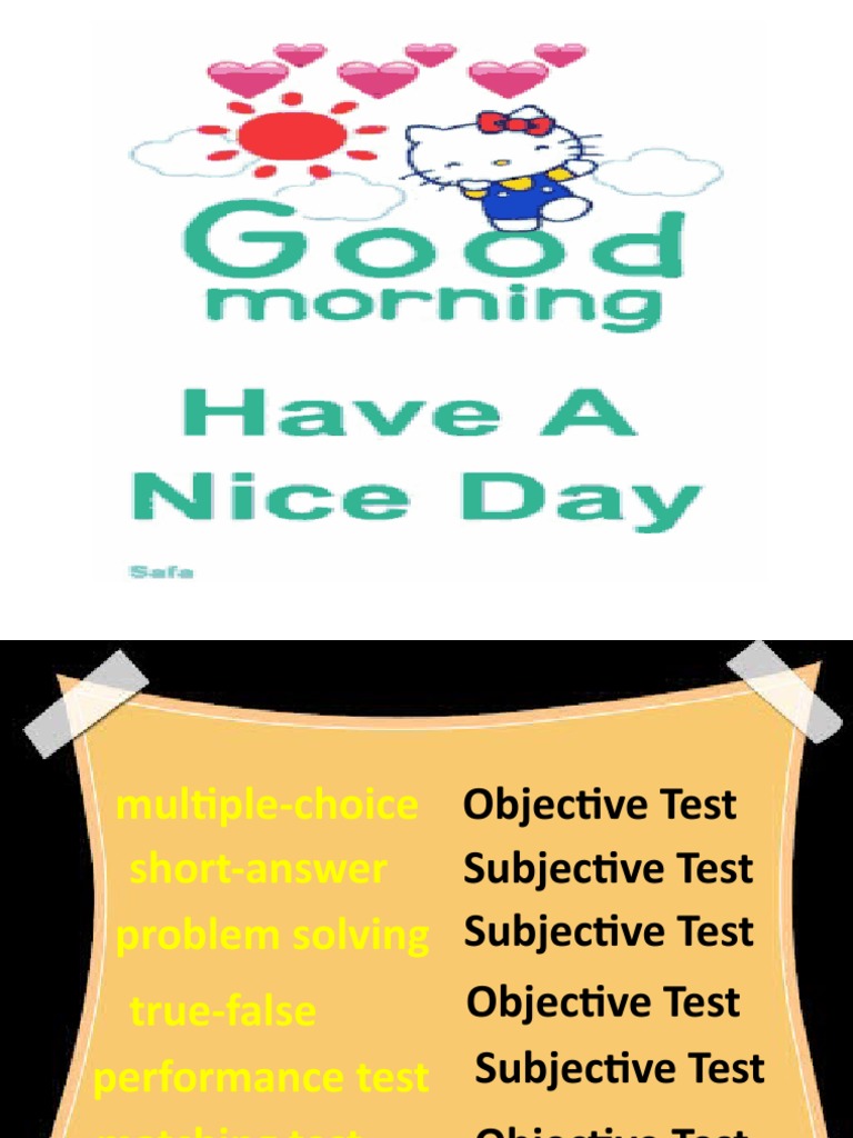 MAECE 101 Developing Objective Test PPT REPORT | PDF