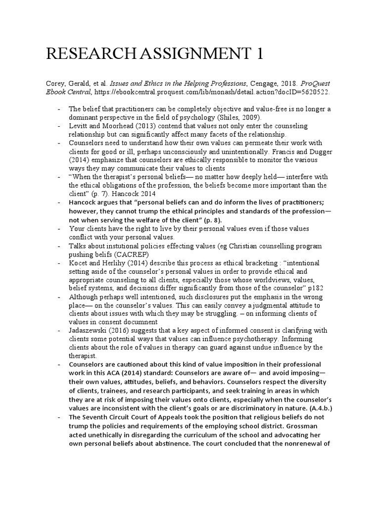 Research Assignment 1 | PDF