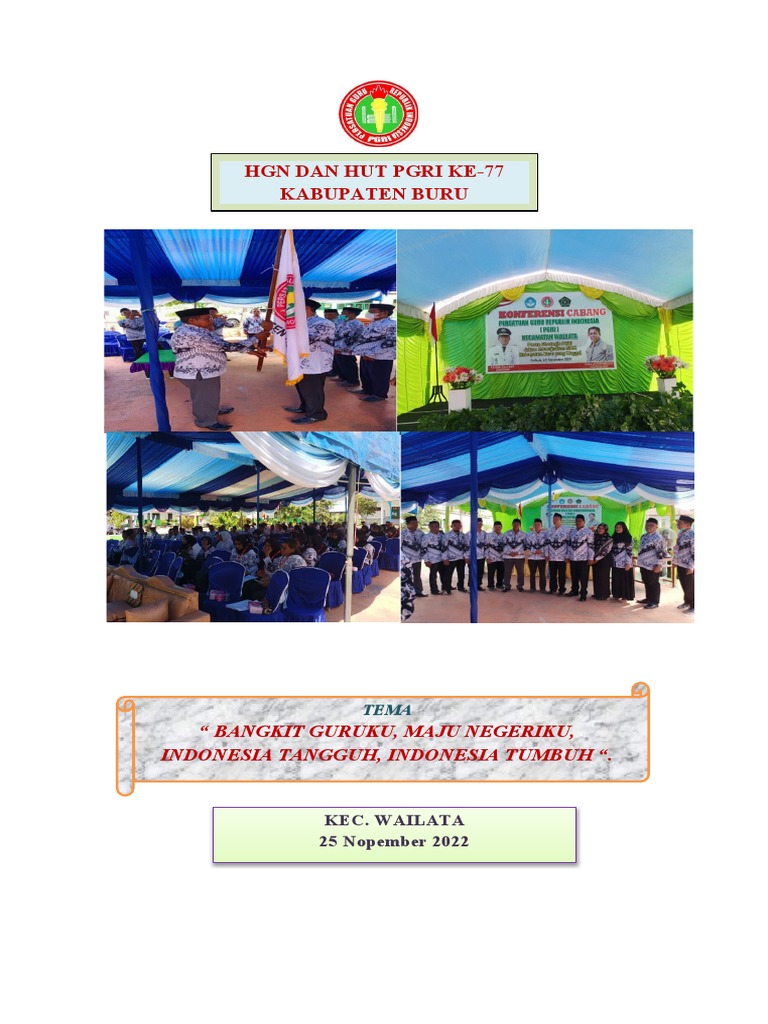 Program Kerja Pgri 2021 | PDF