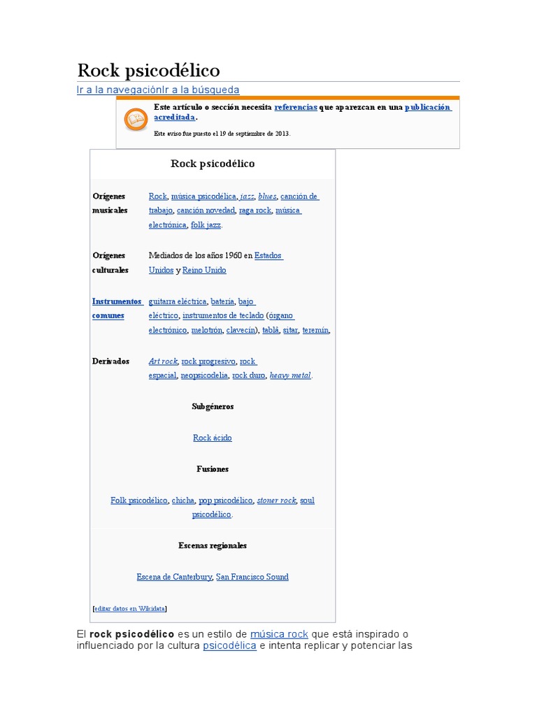 Rock Psicodélico | PDF