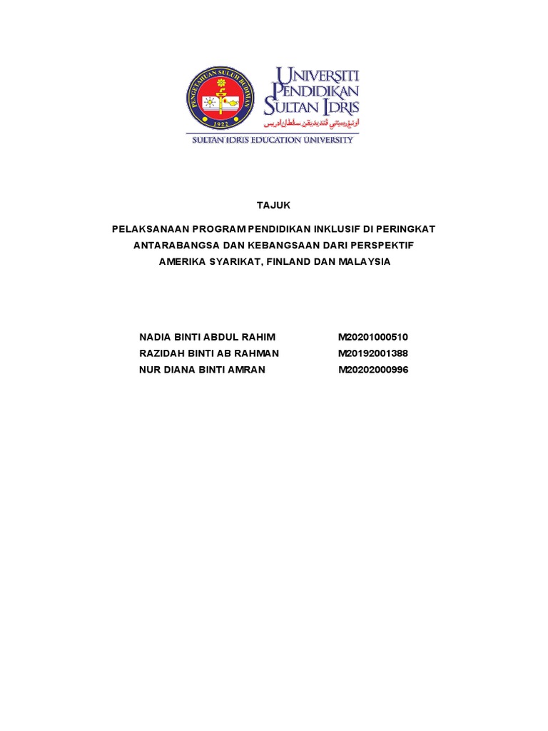 Tugasan 1 Penulisan Esei | PDF