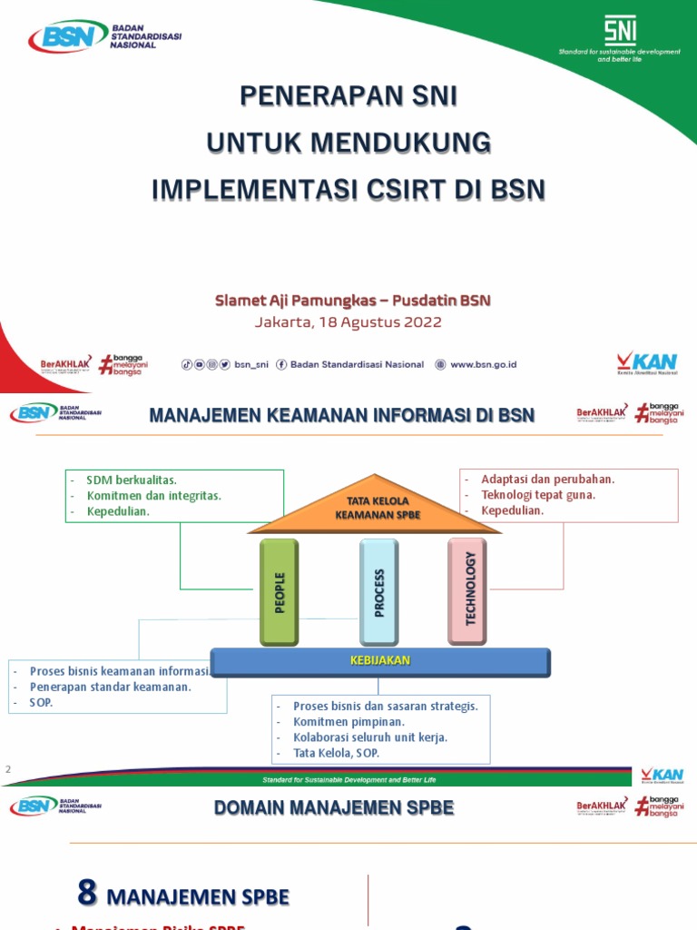 Penerapan Sni Di BSN | PDF