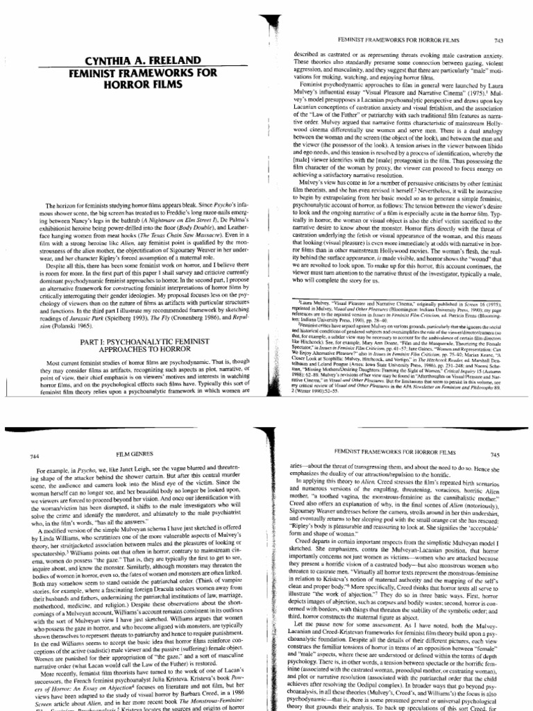 Freeland Horror Films VVGRZ Ocr | PDF | Psychoanalysis