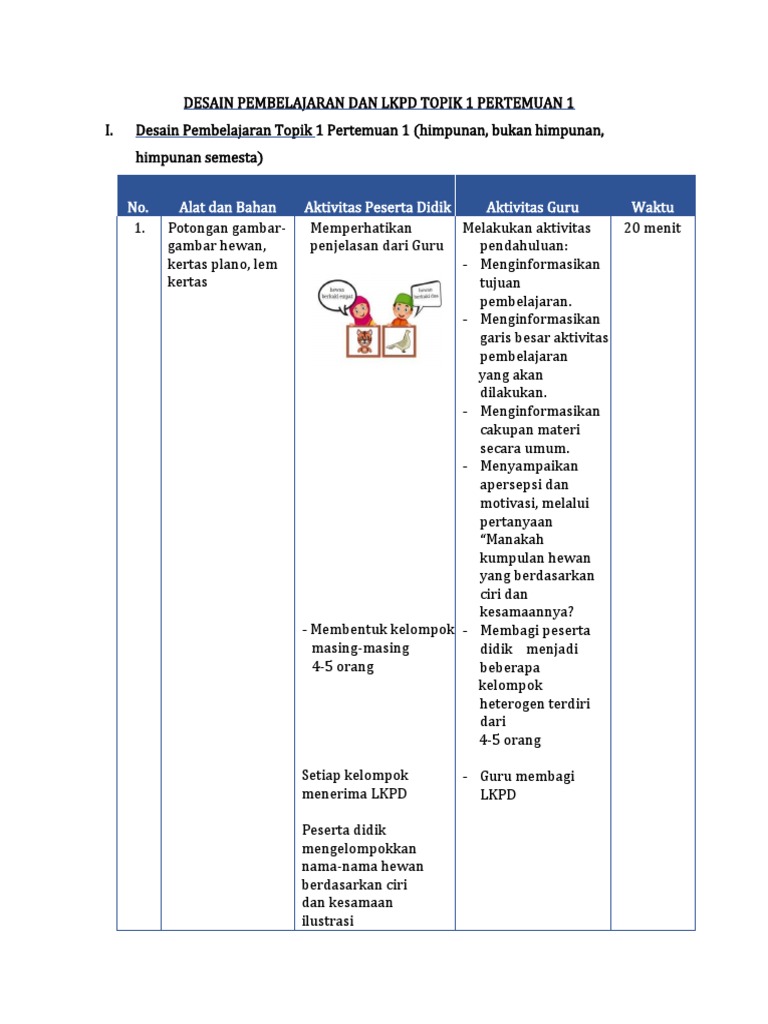 Revisi Desain Pembelajaran Dan LKPD 1 | PDF